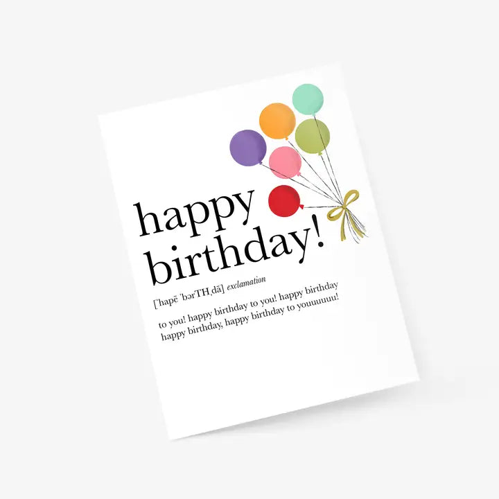HAPPY BIRTHDAY DEFINITION ILLUSTRATED-BIRTHDAY CARD-FOOTNOTES – Apropos ...