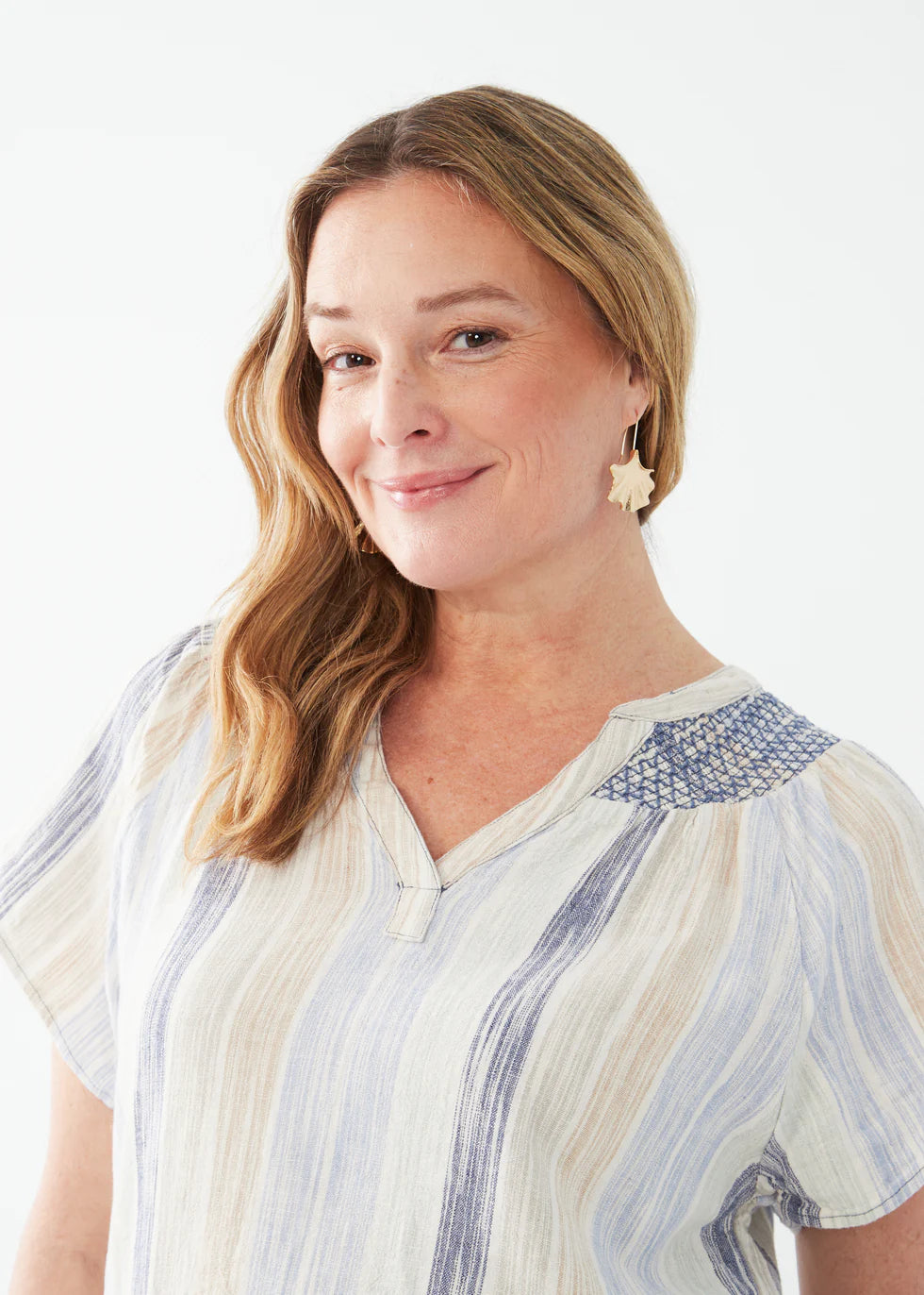 FLUTTER SLEEVE STRIPE SUMMER TOP-FDJ FRENCH DRESSING – Apropos San Luis ...